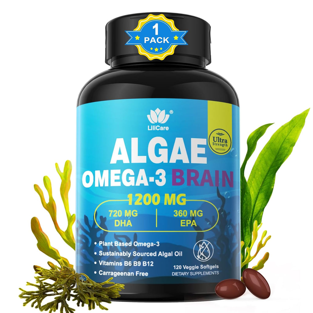 Vegan algae omega softgels