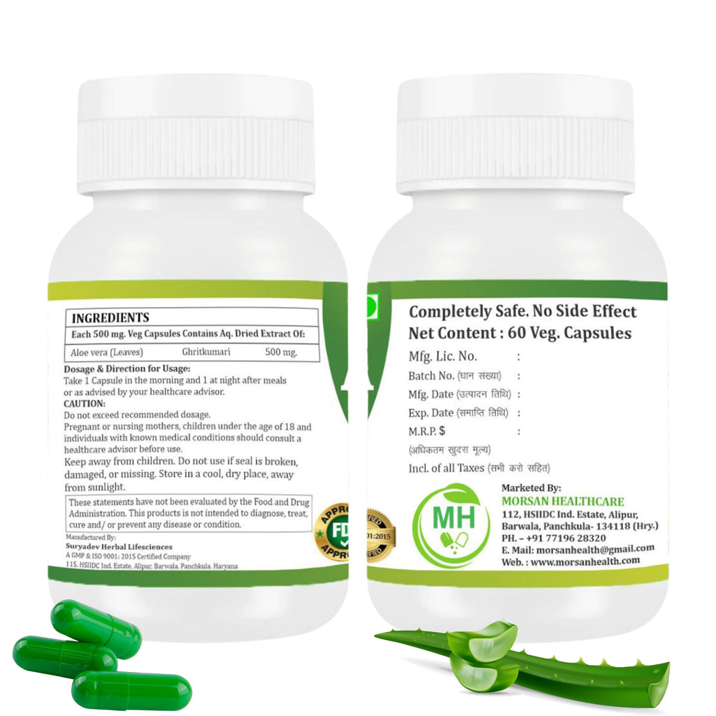vegan aloe vera capsules for skin care