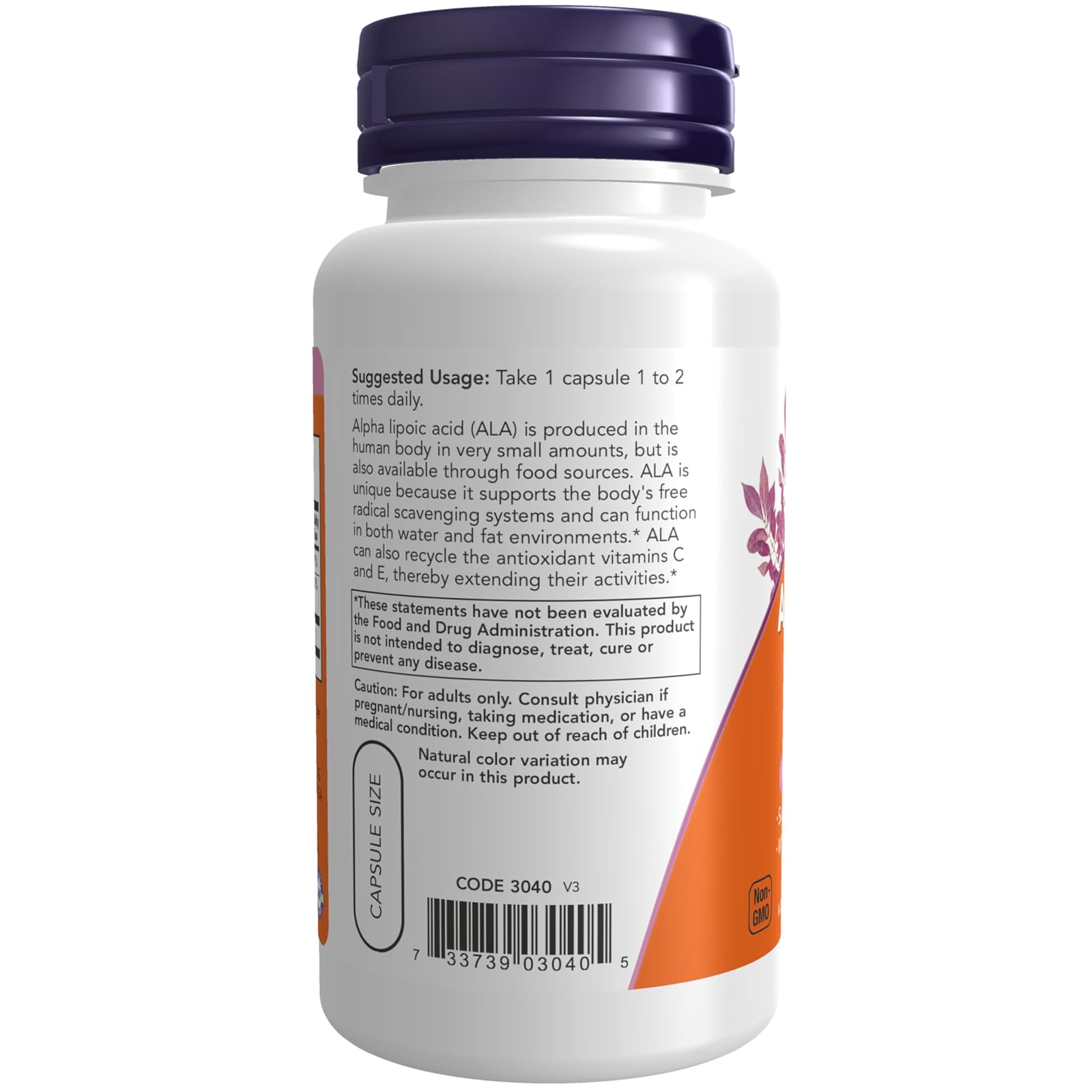 vegan Alpha Lipoic Acid capsules
