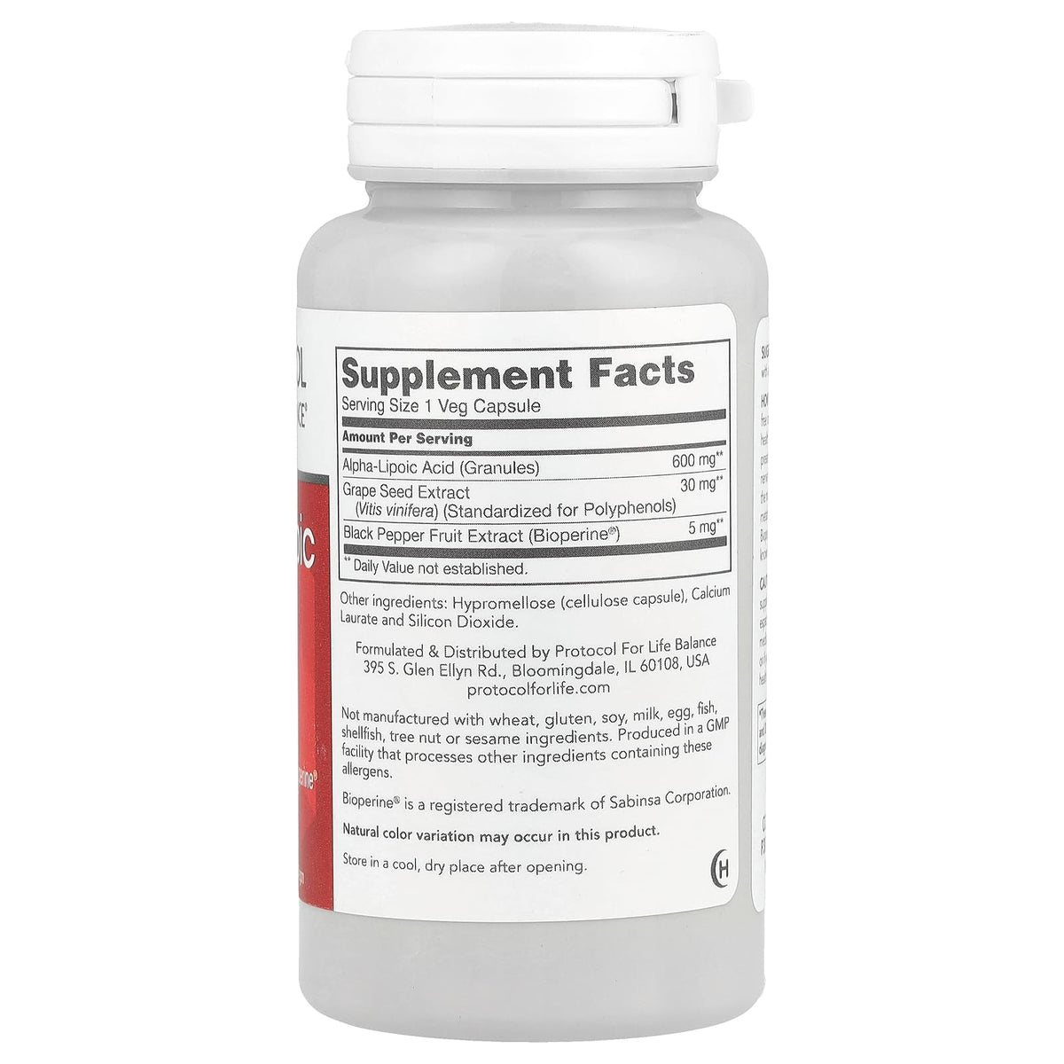 vegan alpha lipoic acid supplement