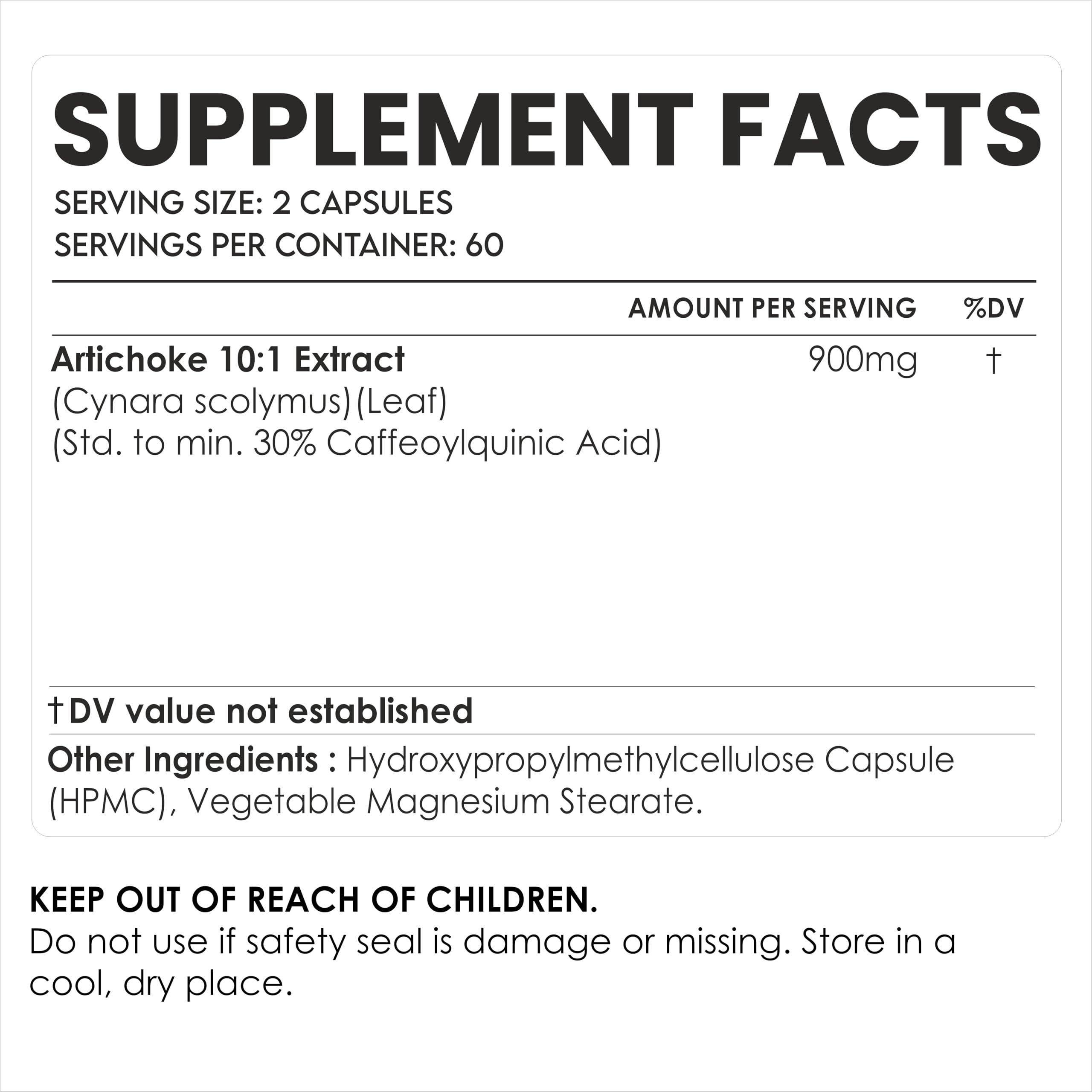 vegan artichoke capsules for digestion