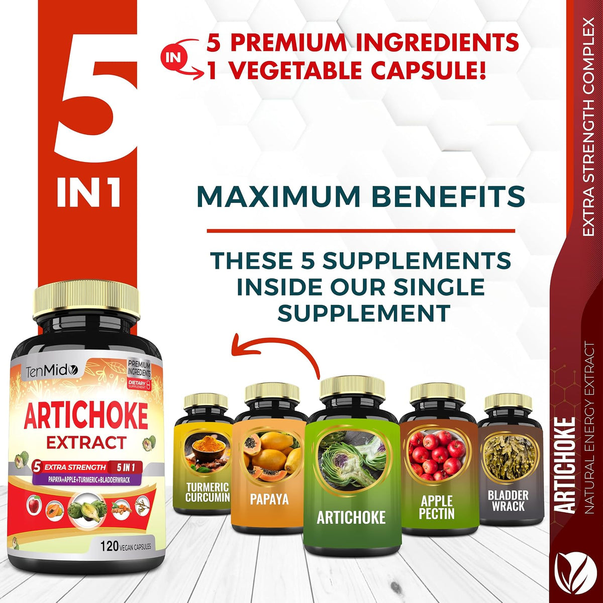 vegan artichoke capsules with turmeric