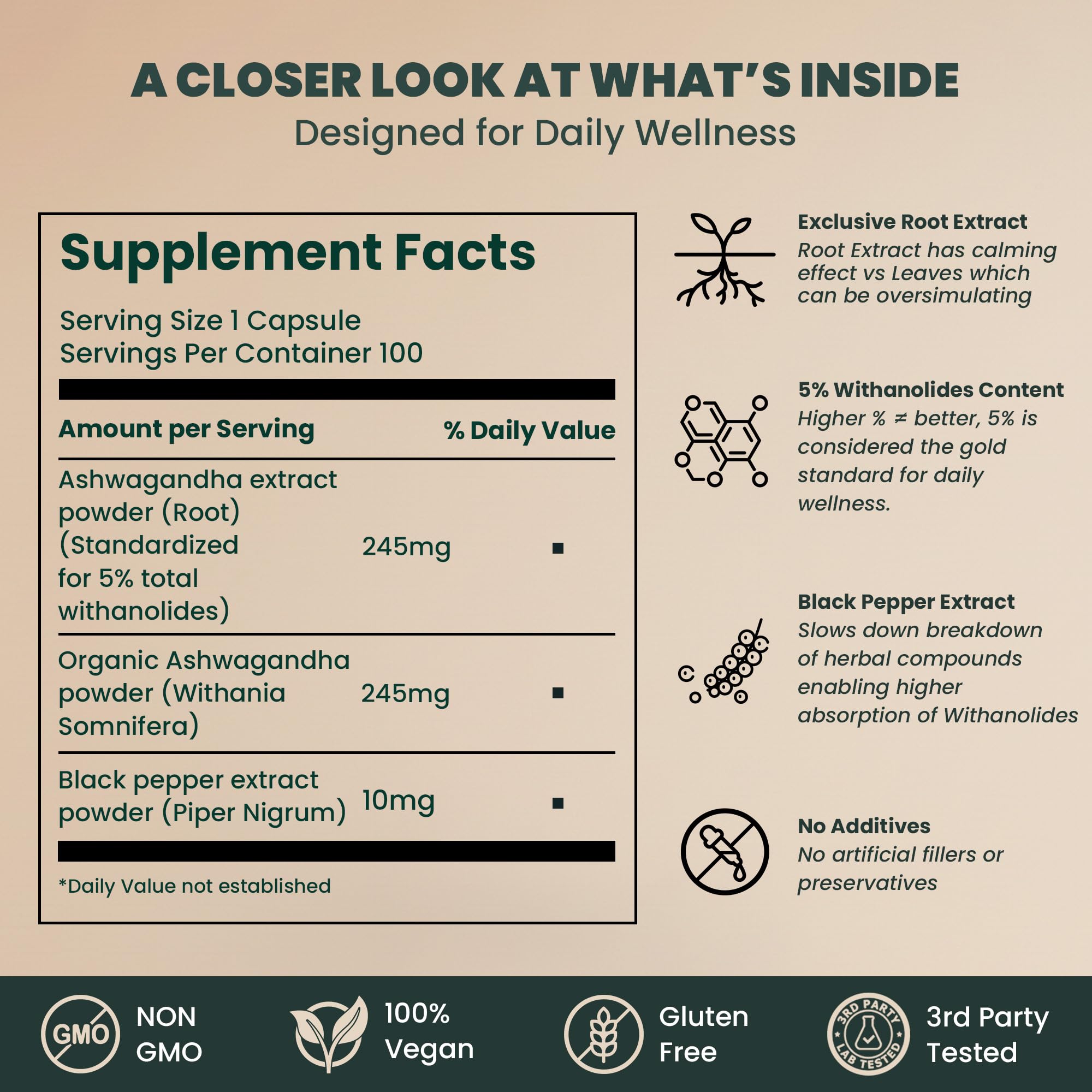vegan ashwagandha capsules for daily wellness