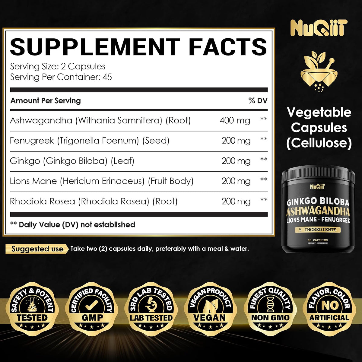 vegan ashwagandha capsules for energy boost