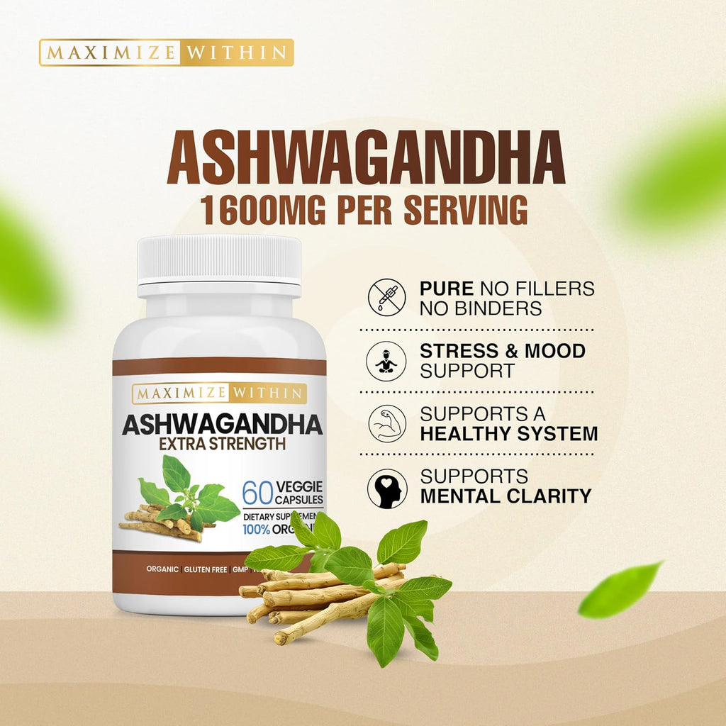 vegan ashwagandha capsules for stress relief