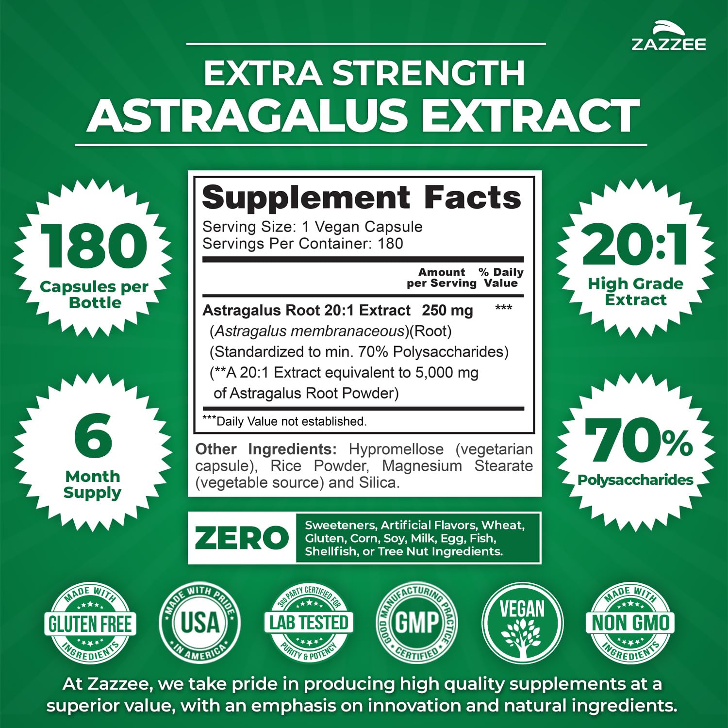 vegan astragalus capsules for wellness