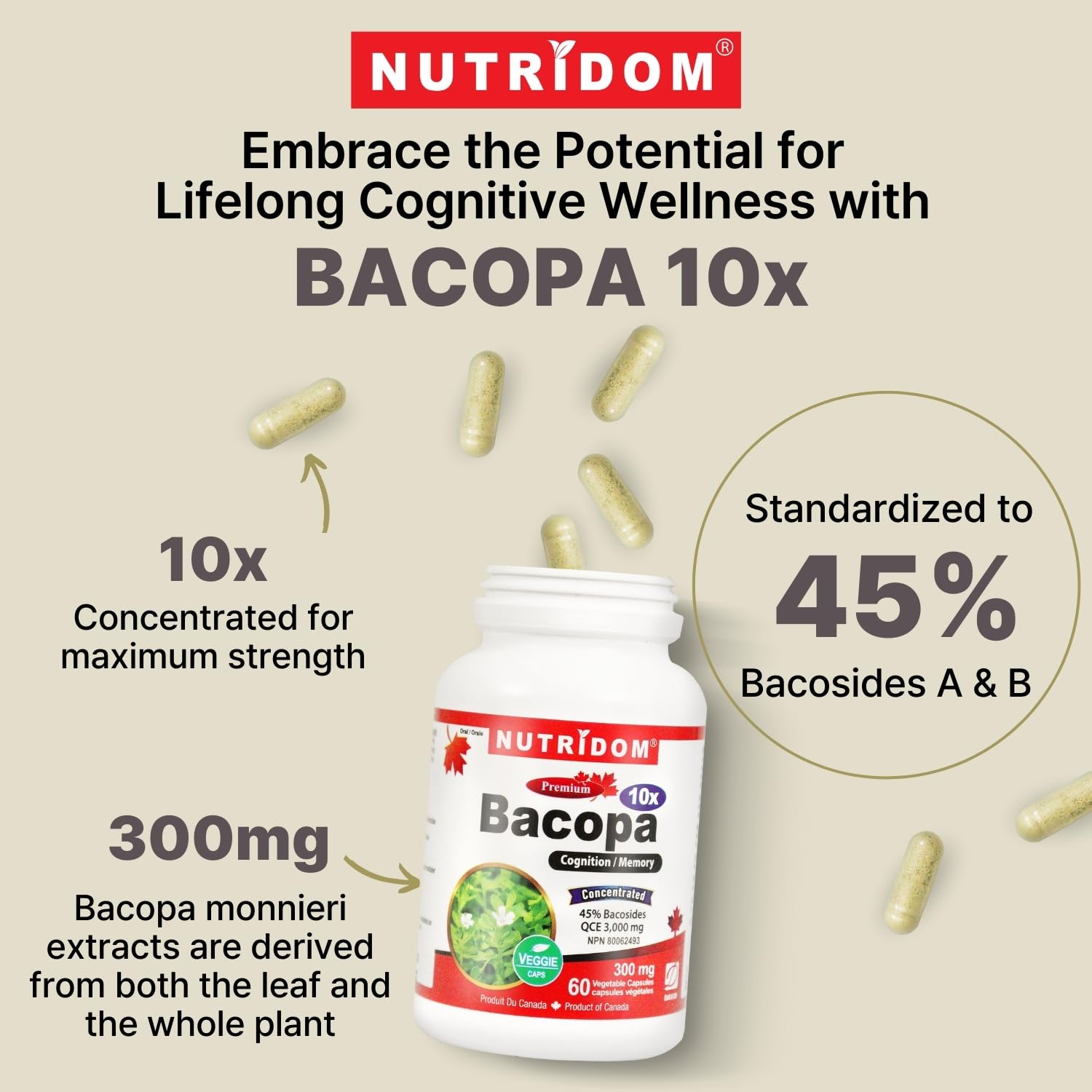 vegan bacopa monnieri for focus