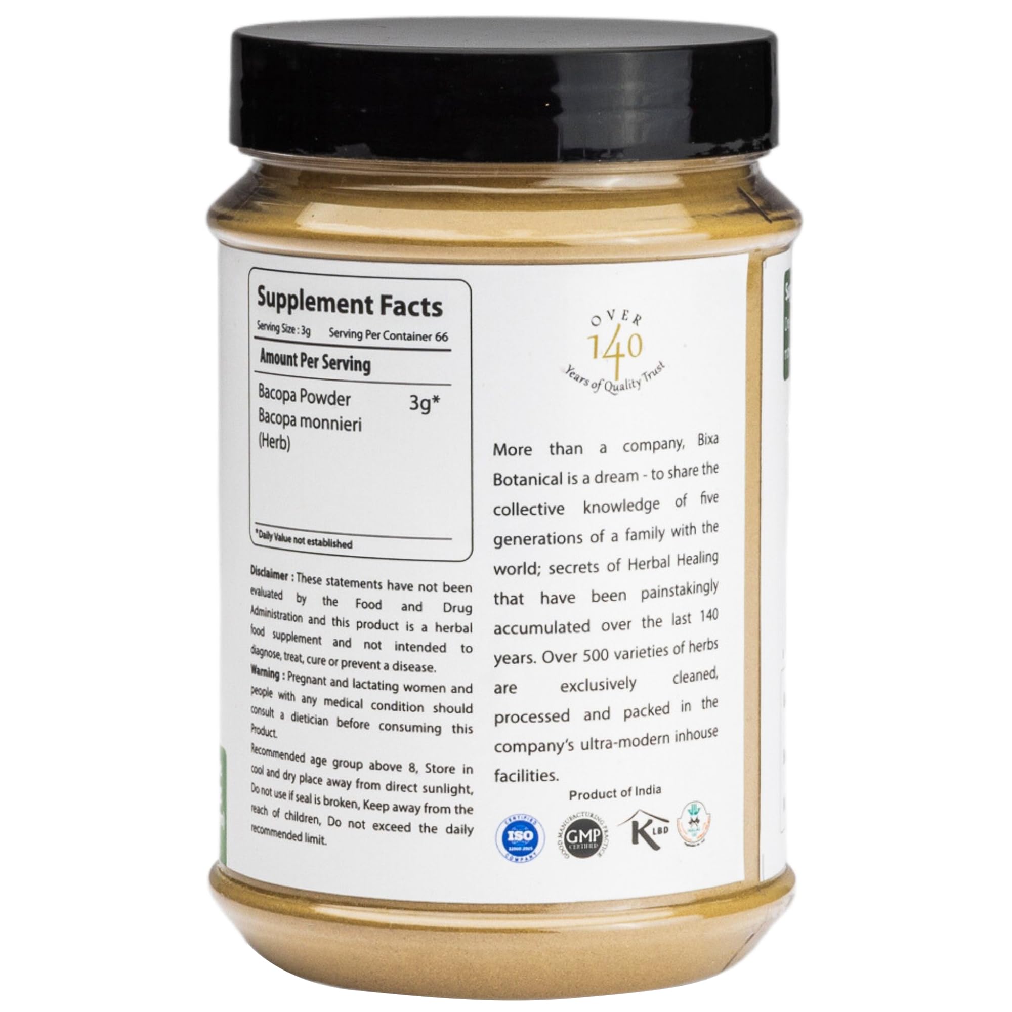 vegan bacopa monnieri for wellness