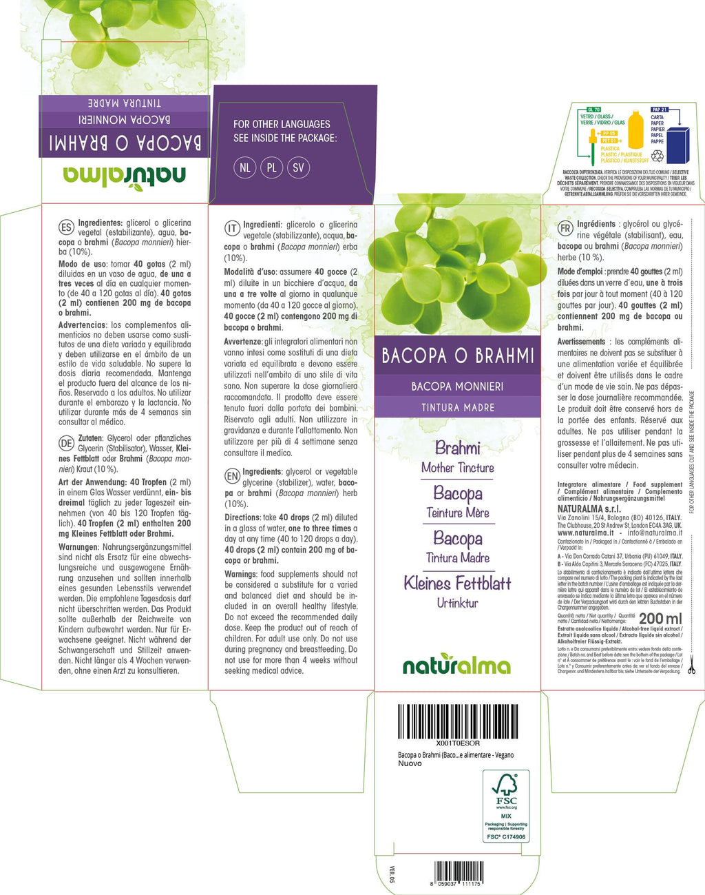 vegan bacopa monnieri liquid extract