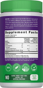 vegan bedtime support gummies for children