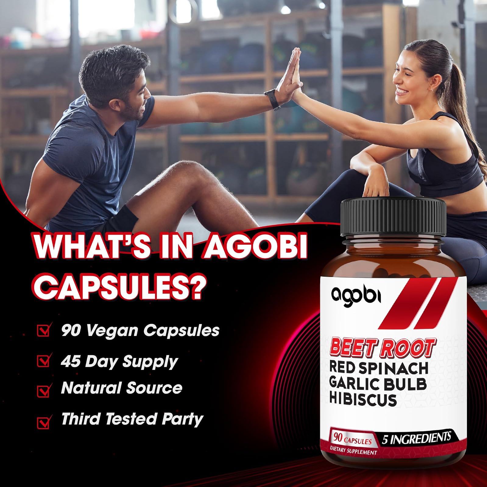 vegan beet root supplement capsules