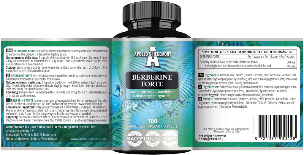 vegan berberine capsules for health