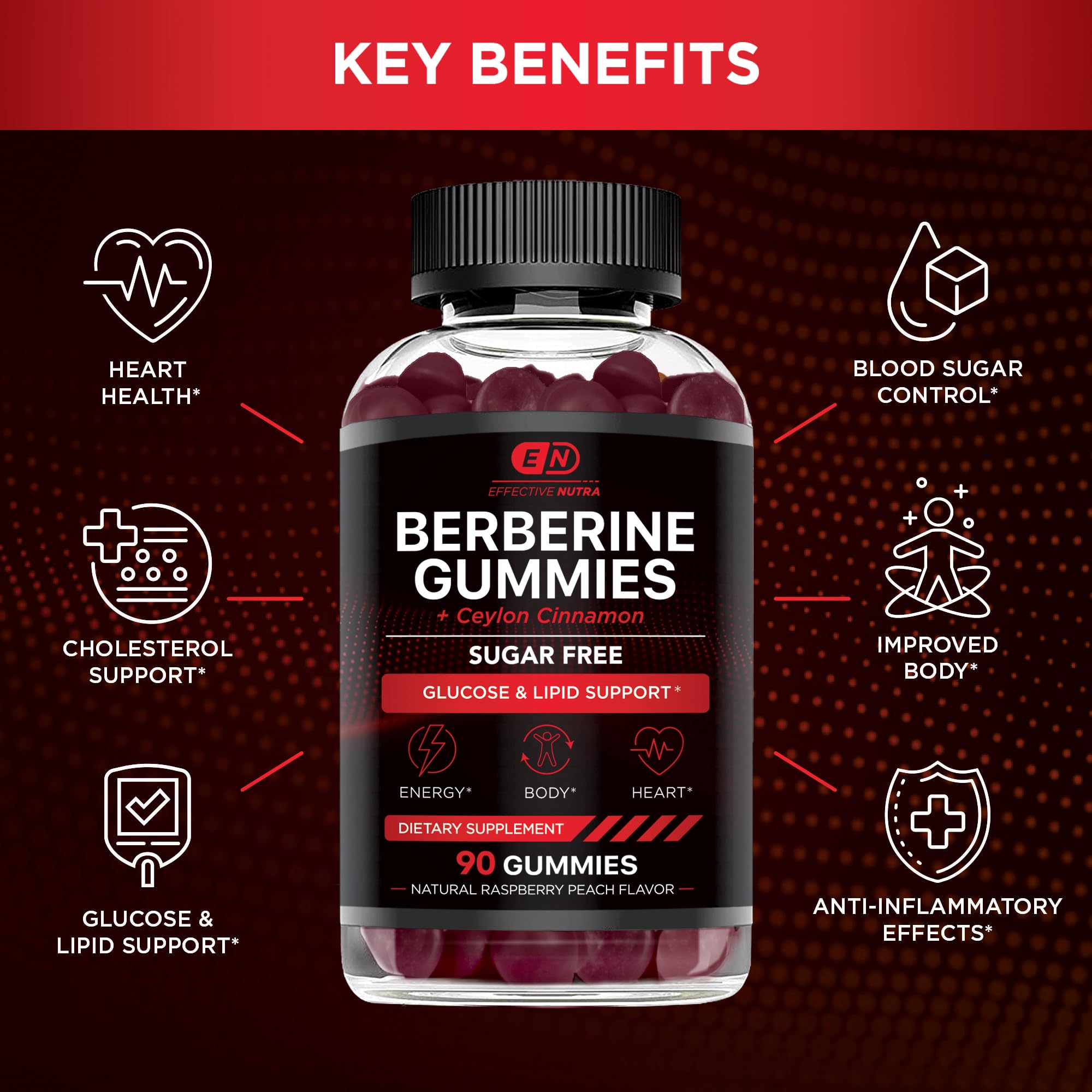 vegan berberine gummies with cinnamon