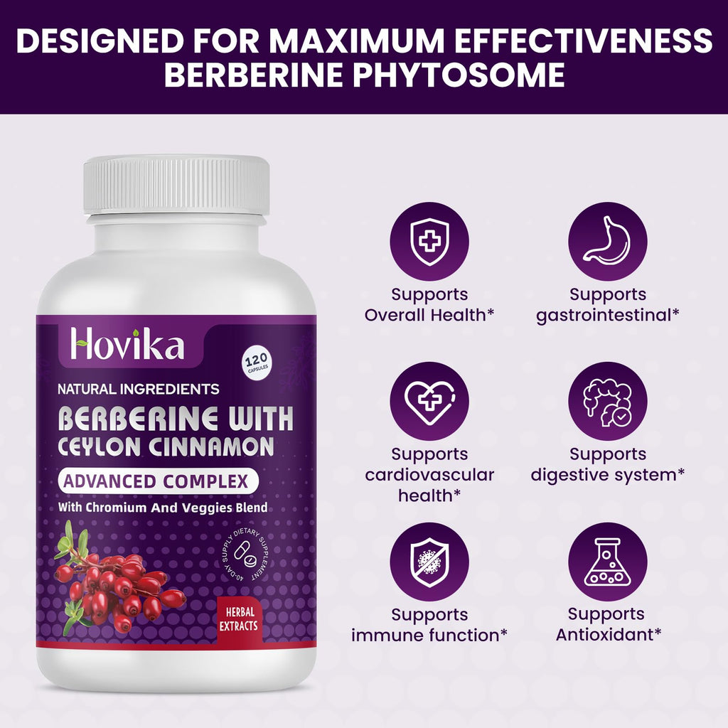 Vegan berberine supplement for gut wellness