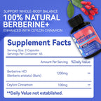 Vegan berberine with Ceylon cinnamon