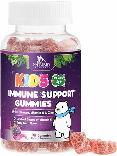 Vegan berry flavor immune support gummies