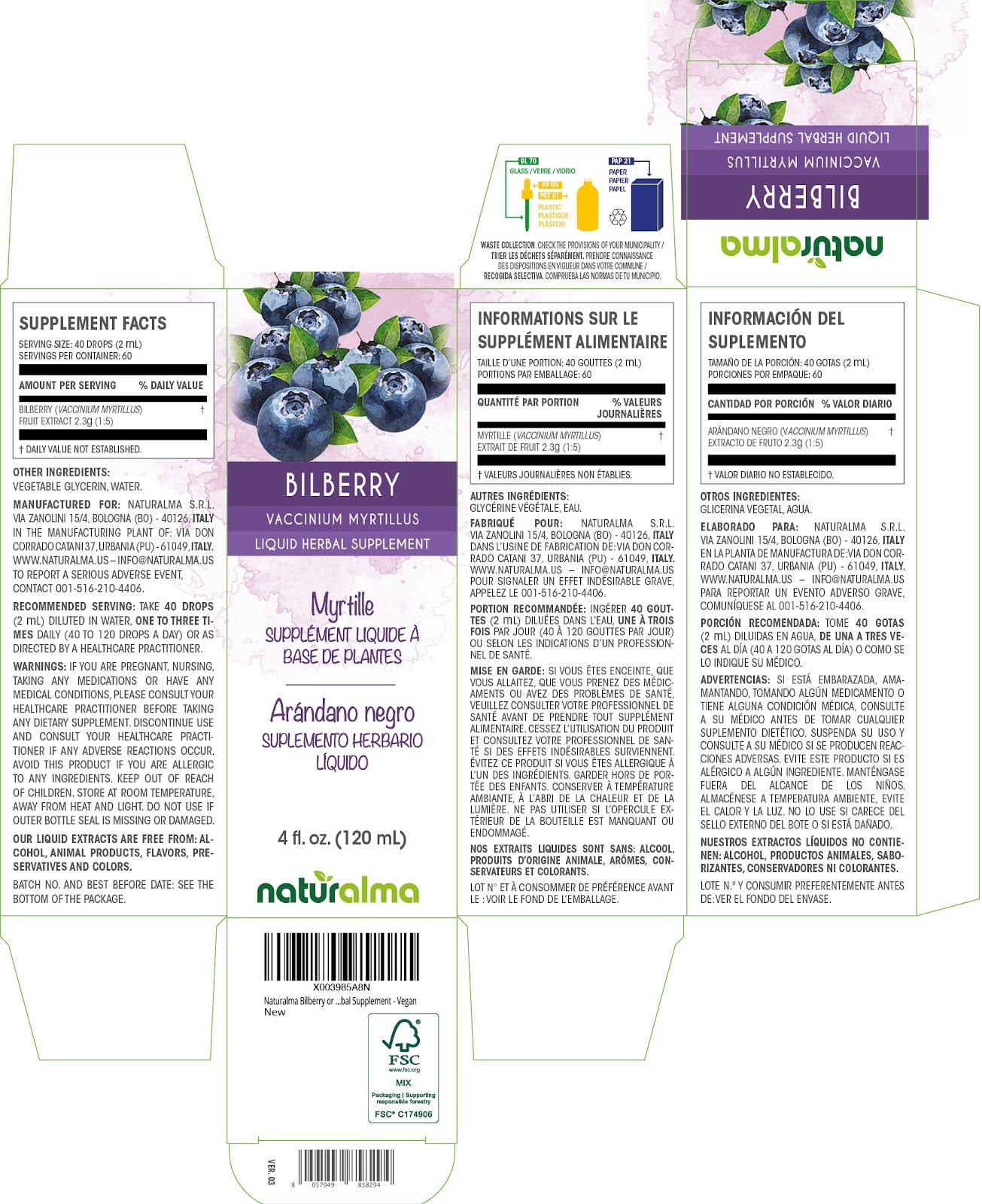 vegan bilberry liquid tincture
