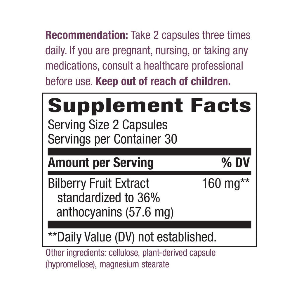 vegan bilberry supplement benefits