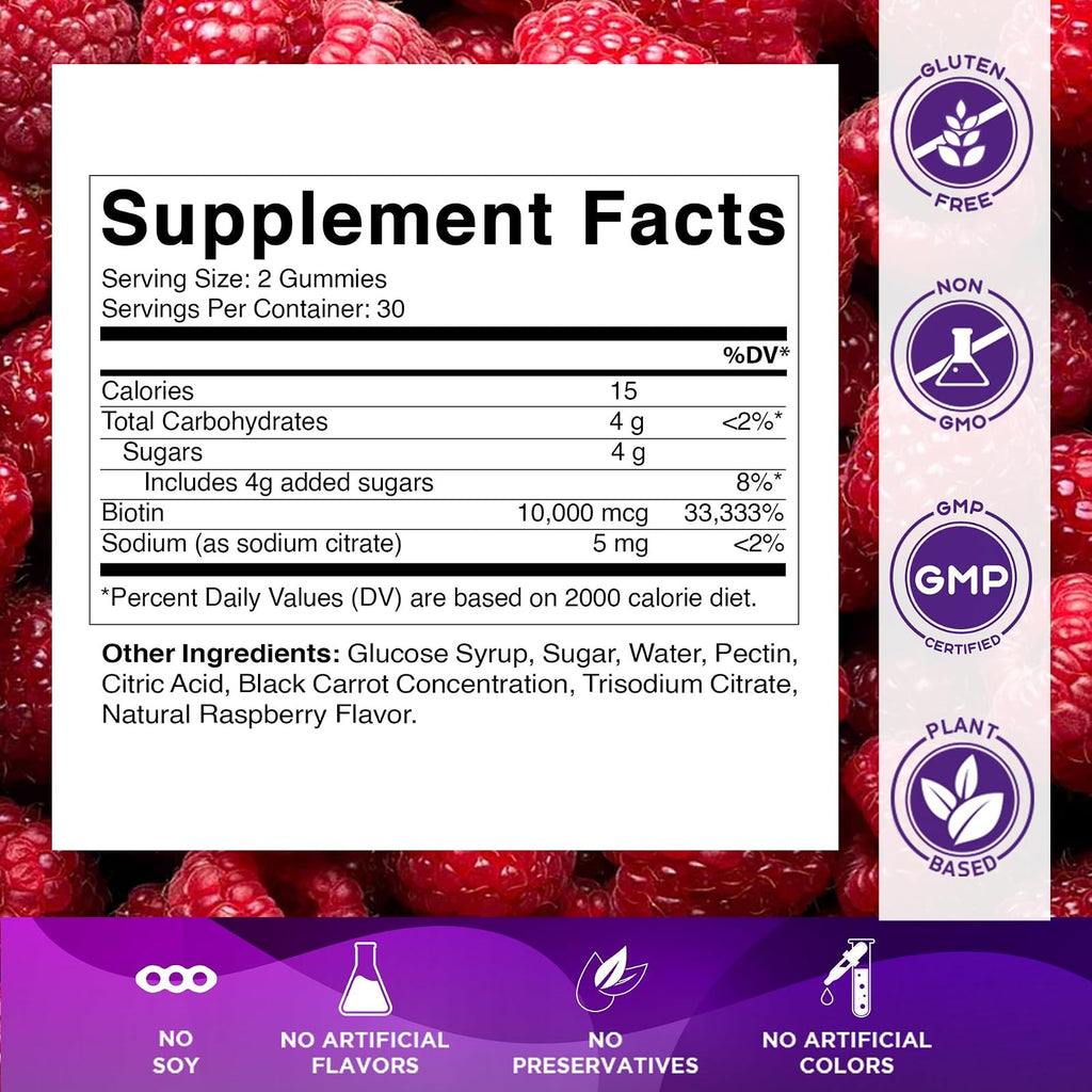 Vegan biotin supplement for nails
