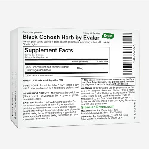 vegan black cohosh extract benefits