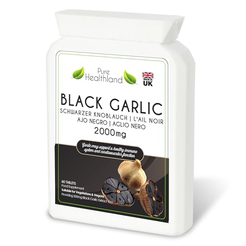 vegan black garlic supplement tablets