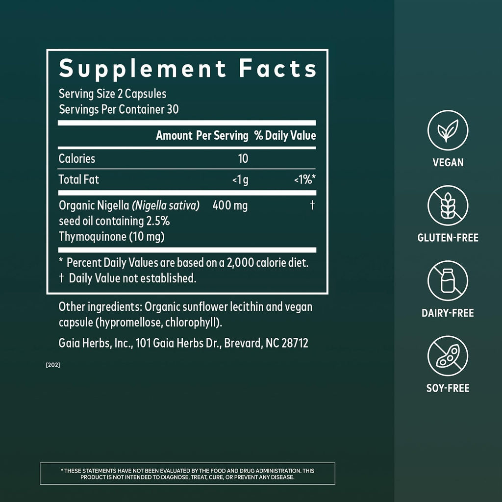 vegan black seed oil supplement
