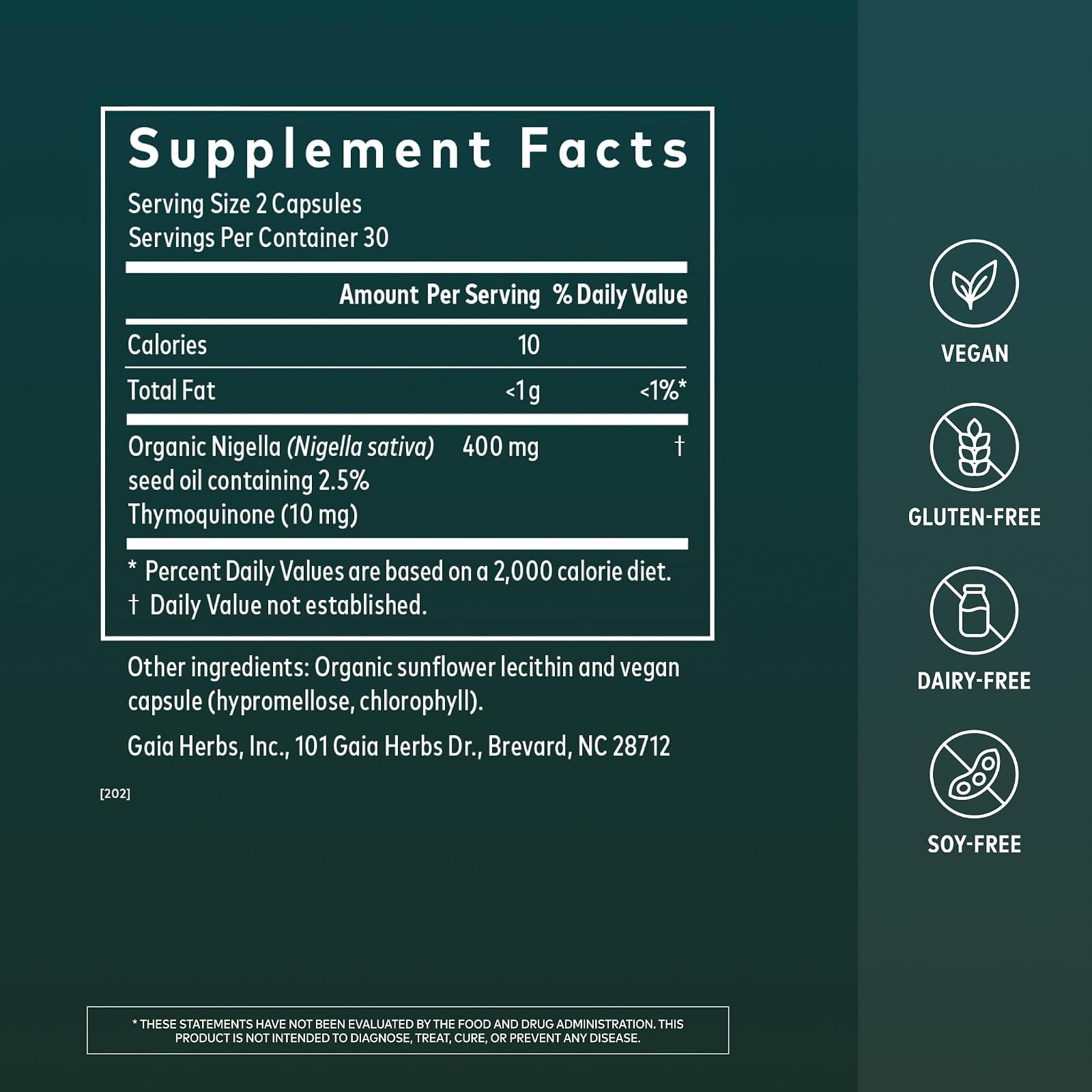 vegan black seed oil supplement