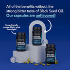 Vegan black seed oil with DHA