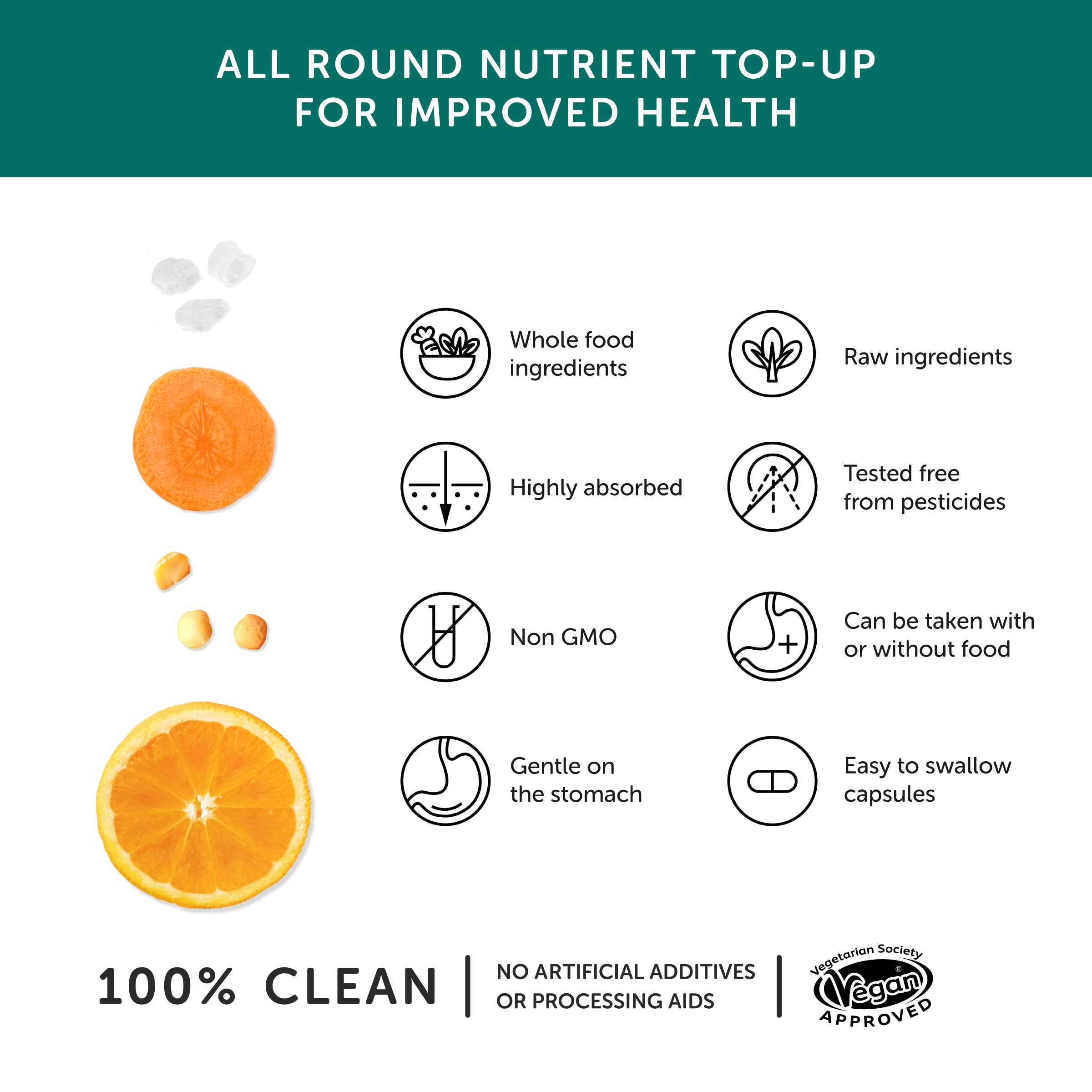 vegan blended vitamin & mineral supplements