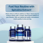 Vegan Blue Spirulina dietary tablets