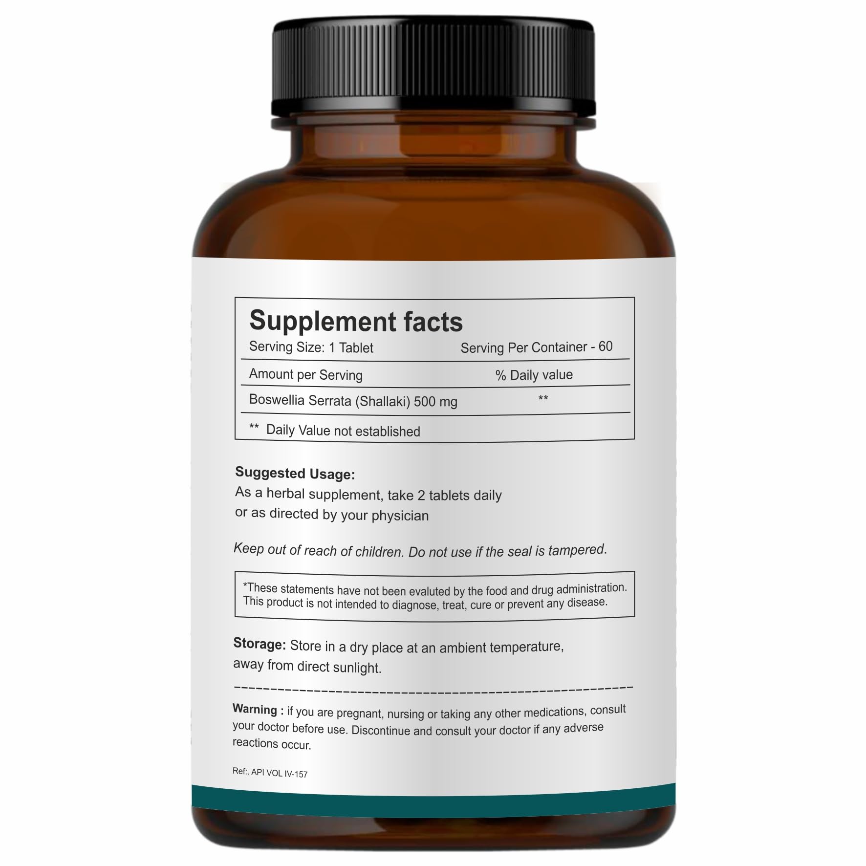 vegan boswellia serrata tablets for pain relief
