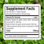 Vegan Brahmi capsules for wellness