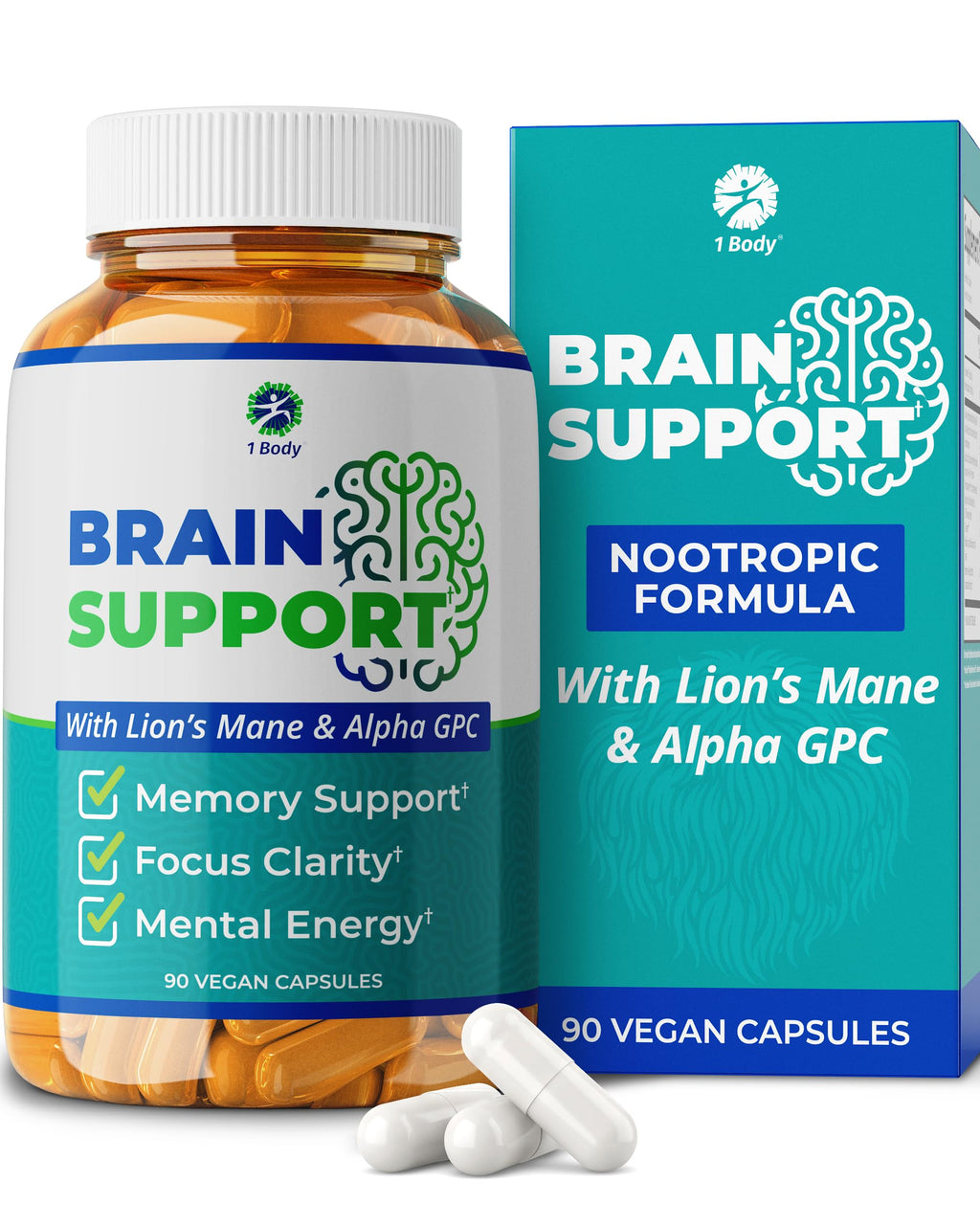 vegan brain booster capsules for memory