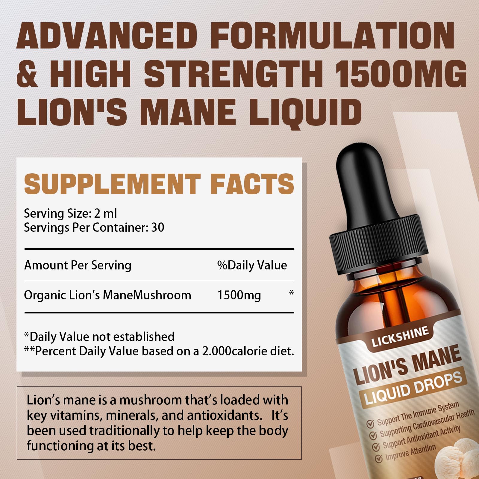 vegan brain booster mushroom supplement