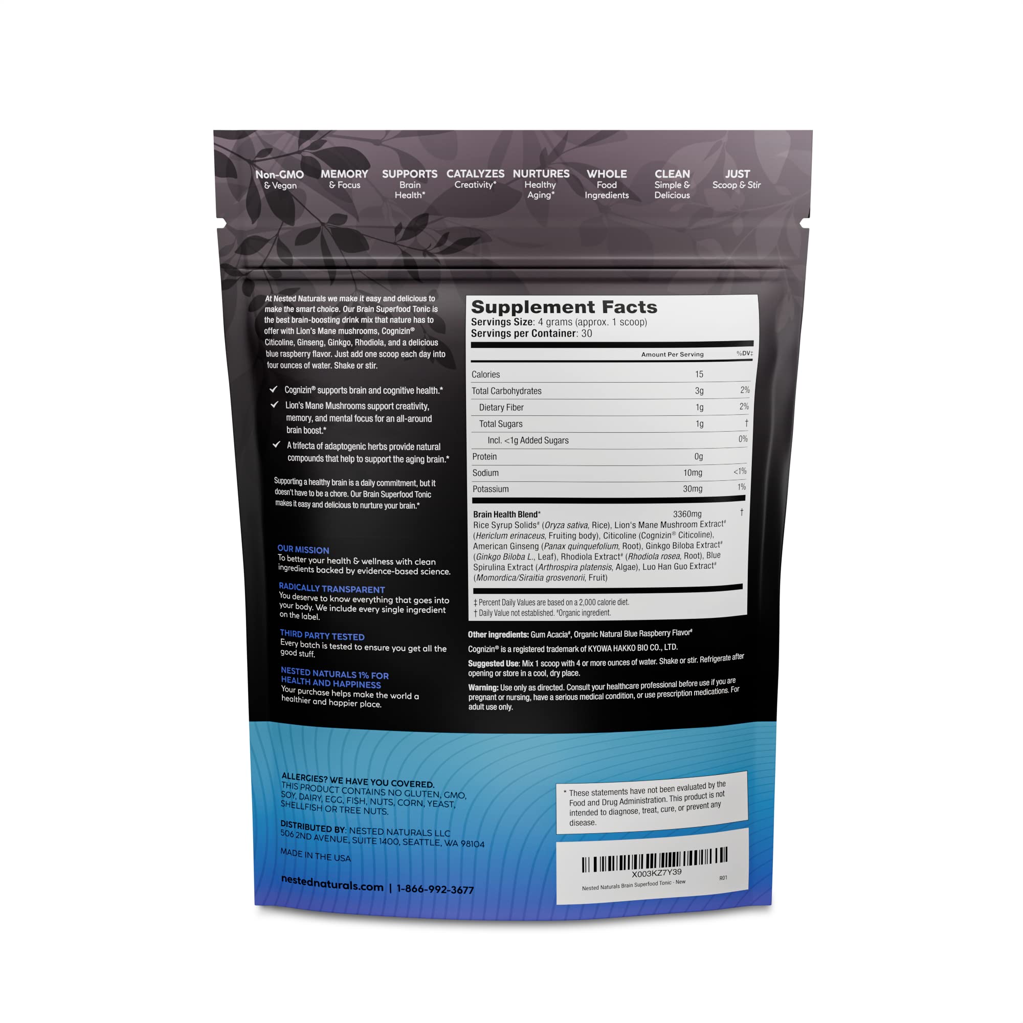 Vegan brain booster supplement