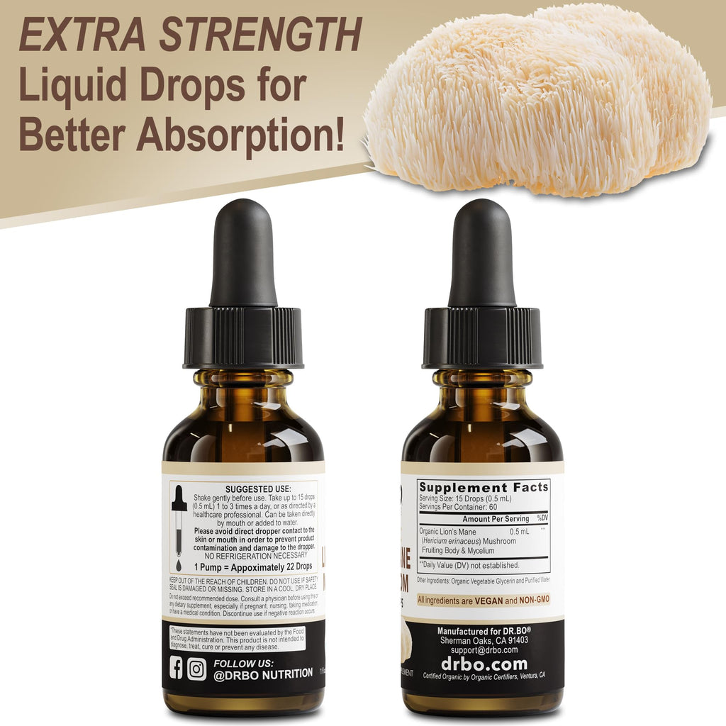 Vegan brain health mushroom extract