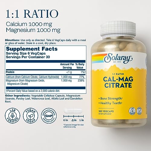 vegan calcium citrate for bone health