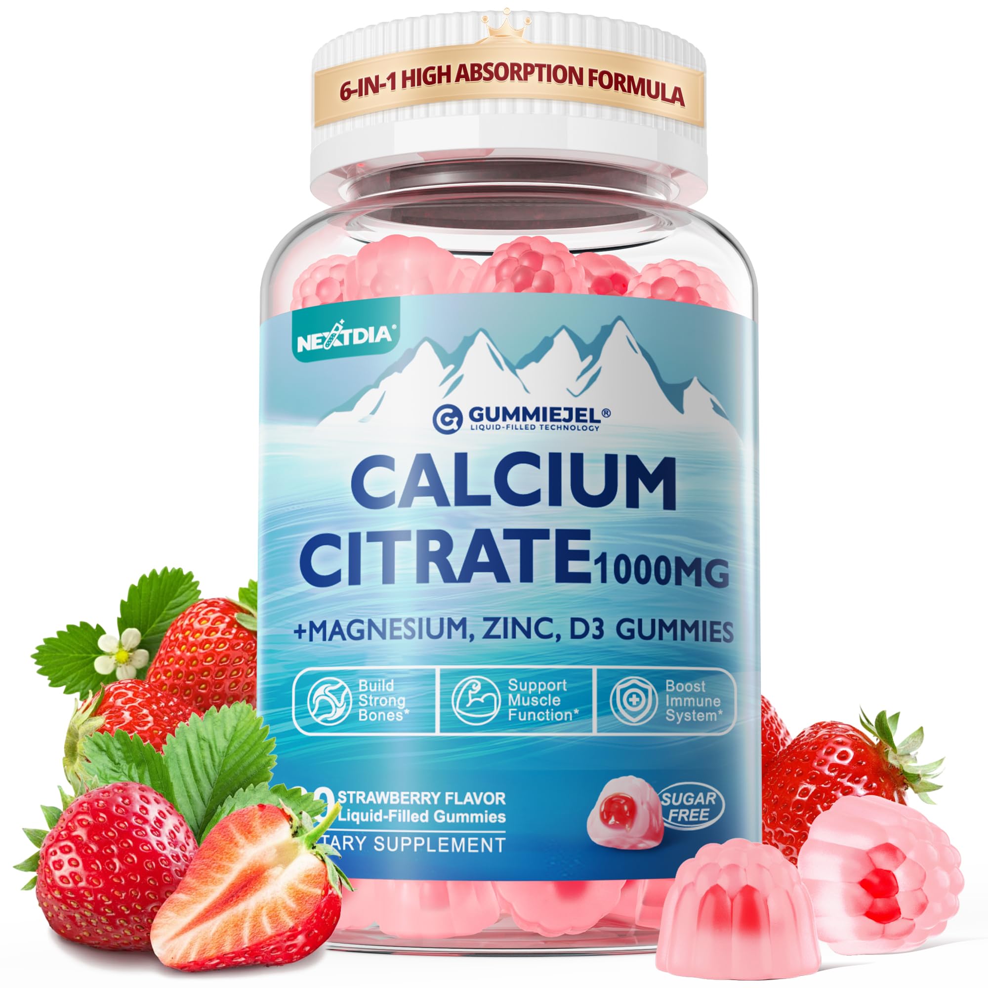vegan calcium citrate gummies for health