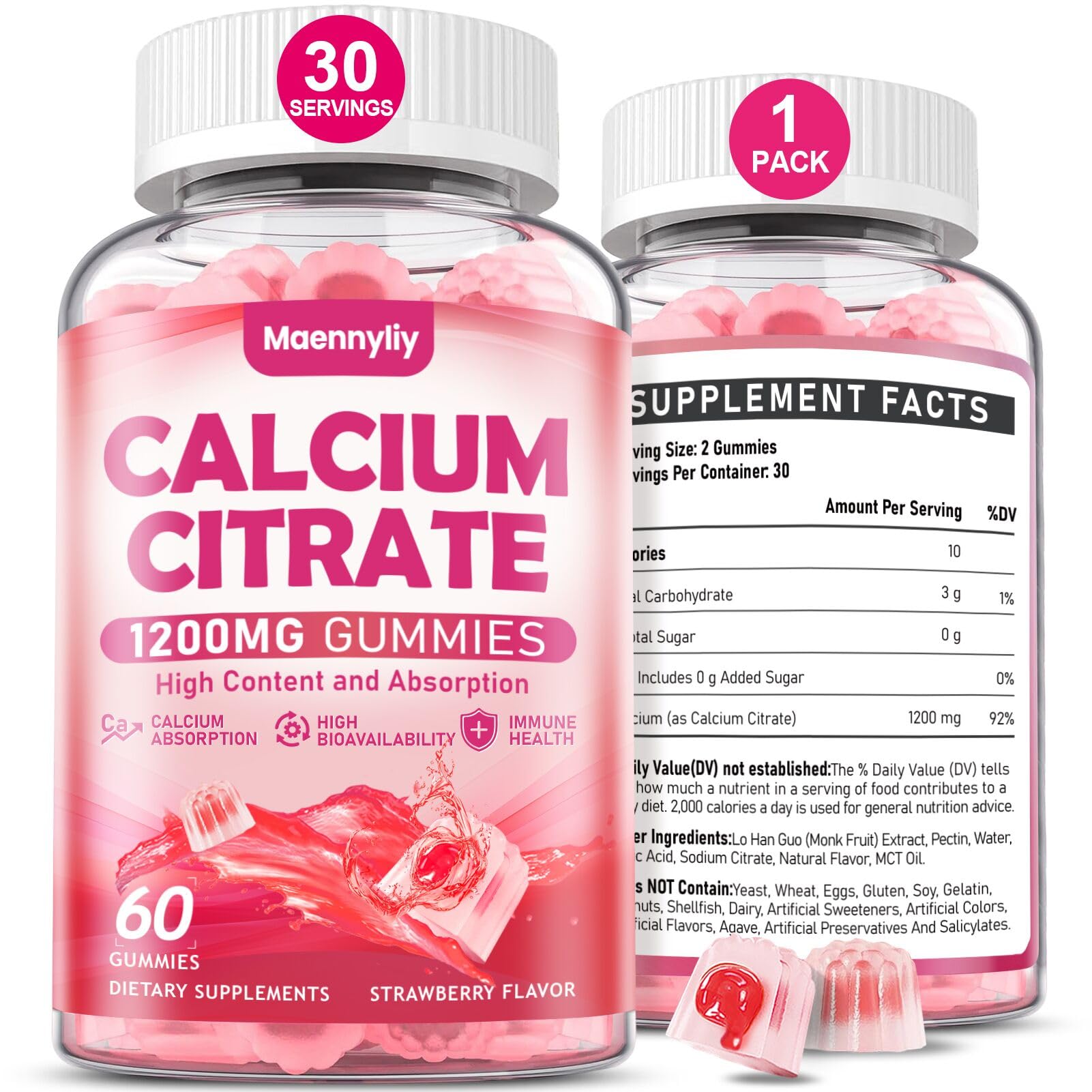 vegan calcium citrate gummies