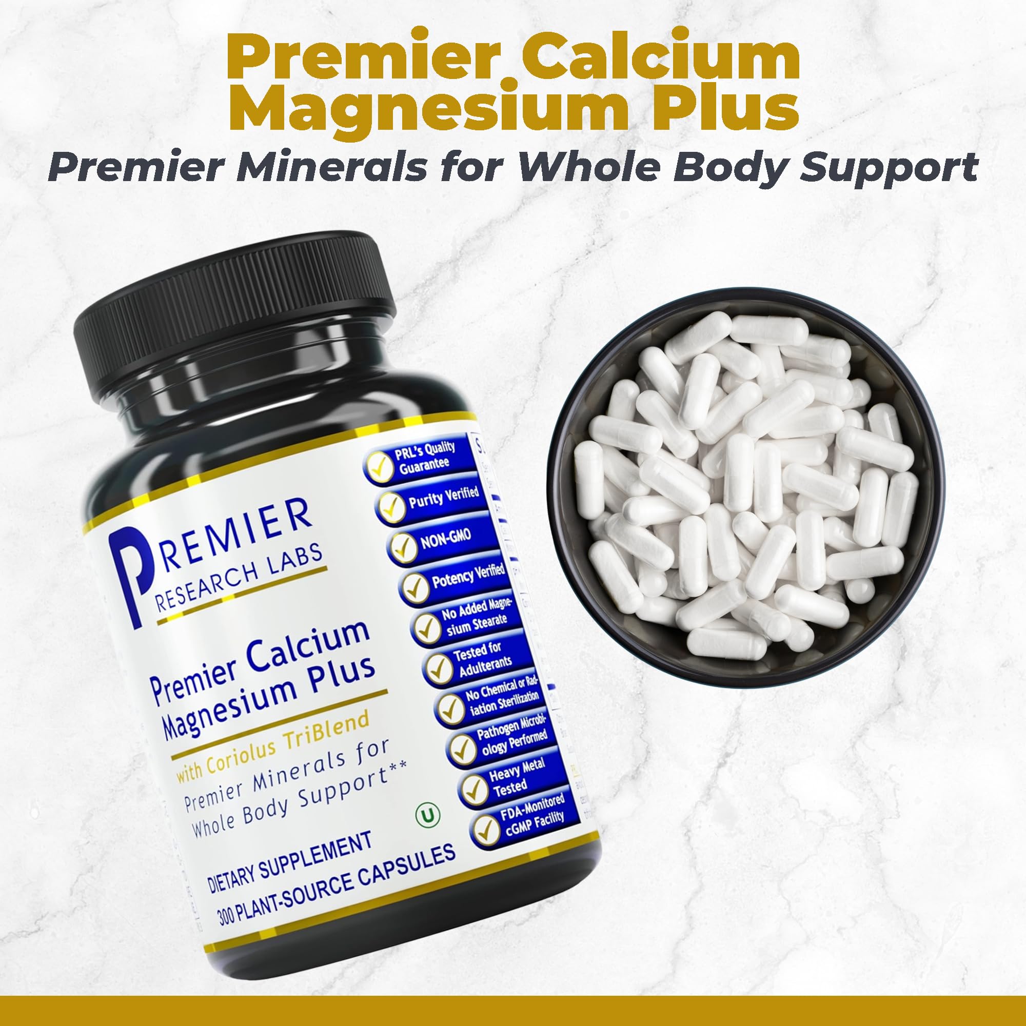Vegan calcium magnesium capsules