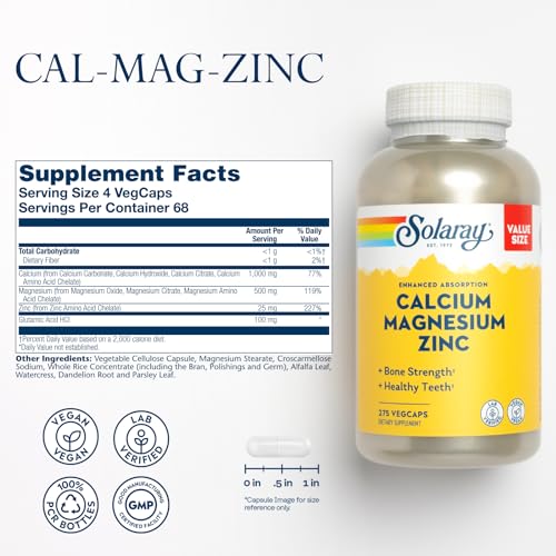 vegan calcium magnesium zinc capsules
