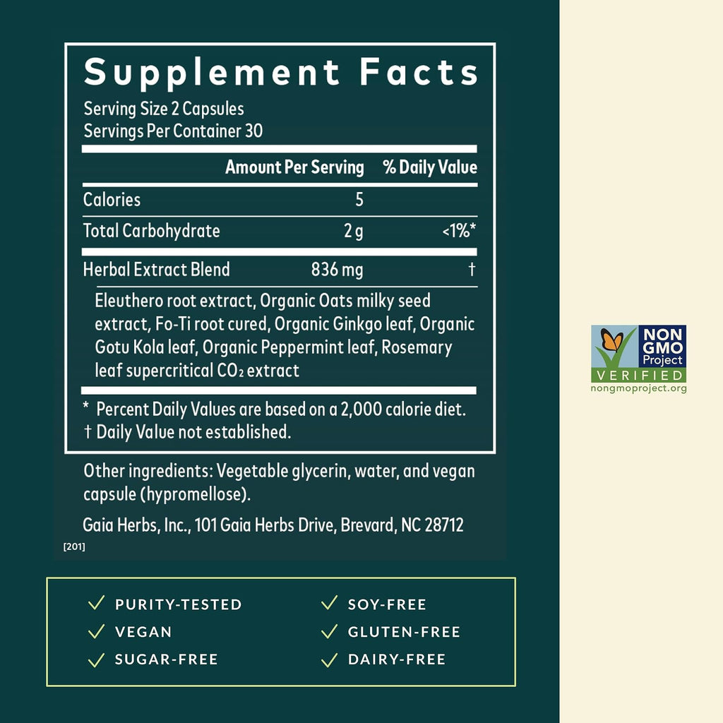 vegan capsules for brain health