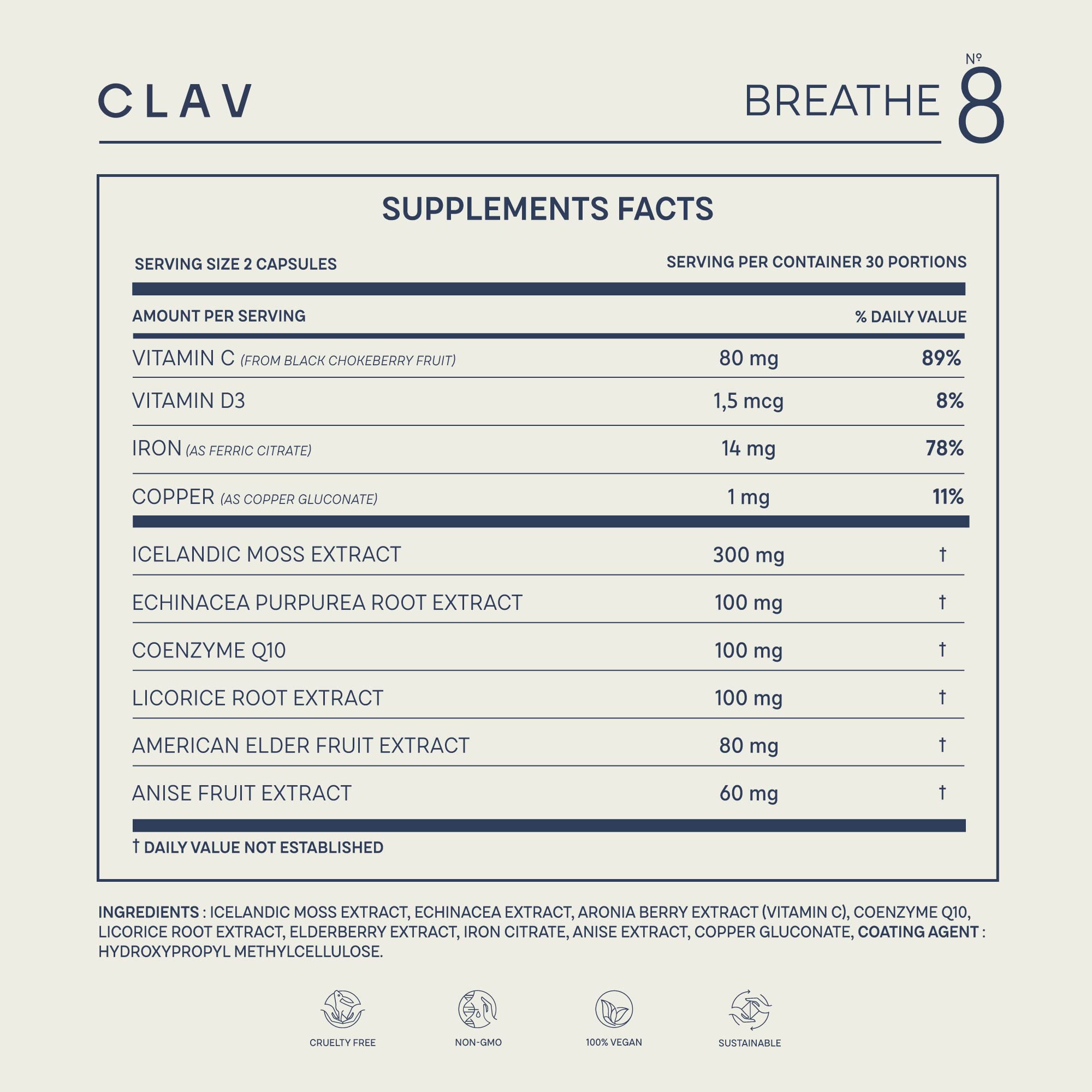 Vegan capsules for bronchial defense