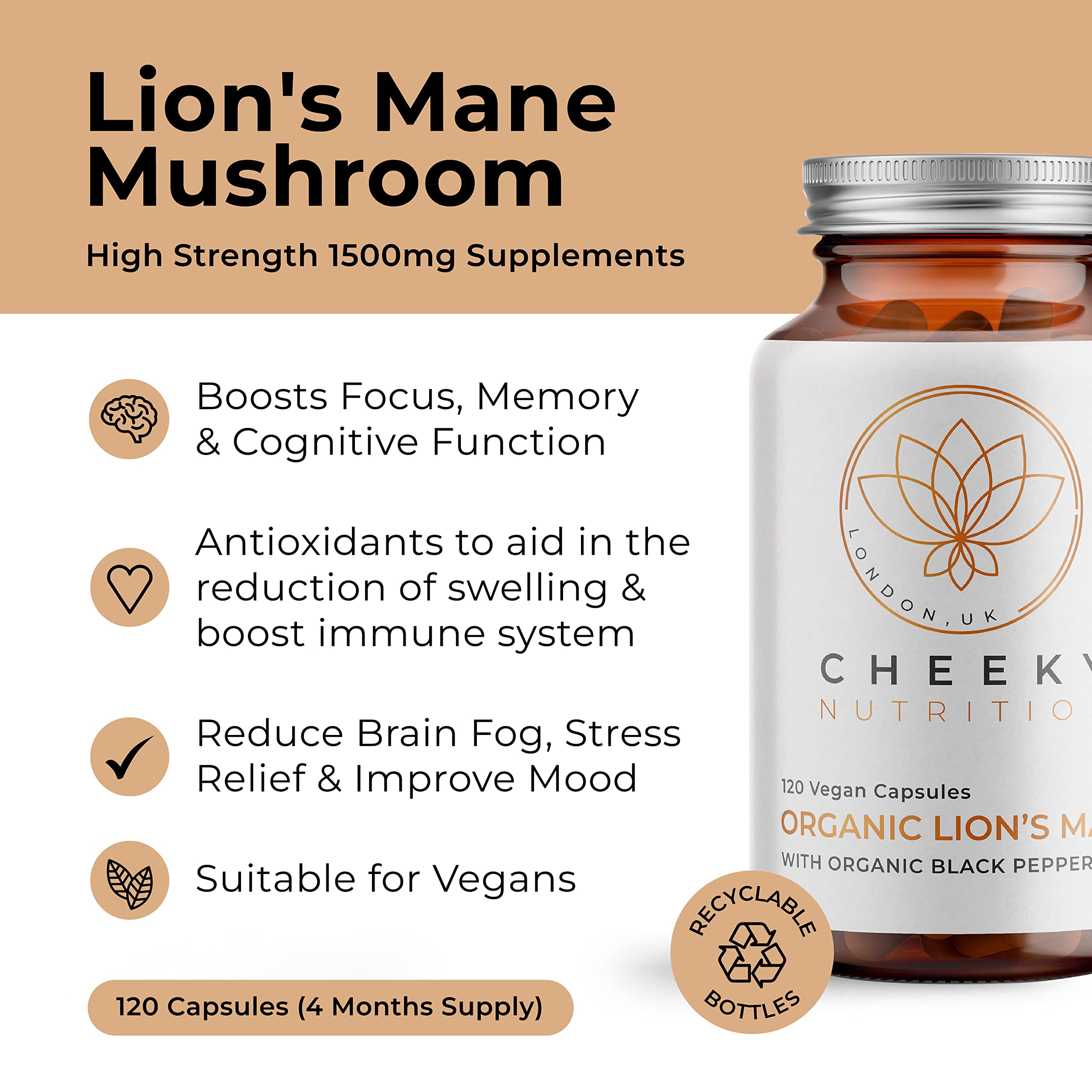 Vegan capsules for cognitive health