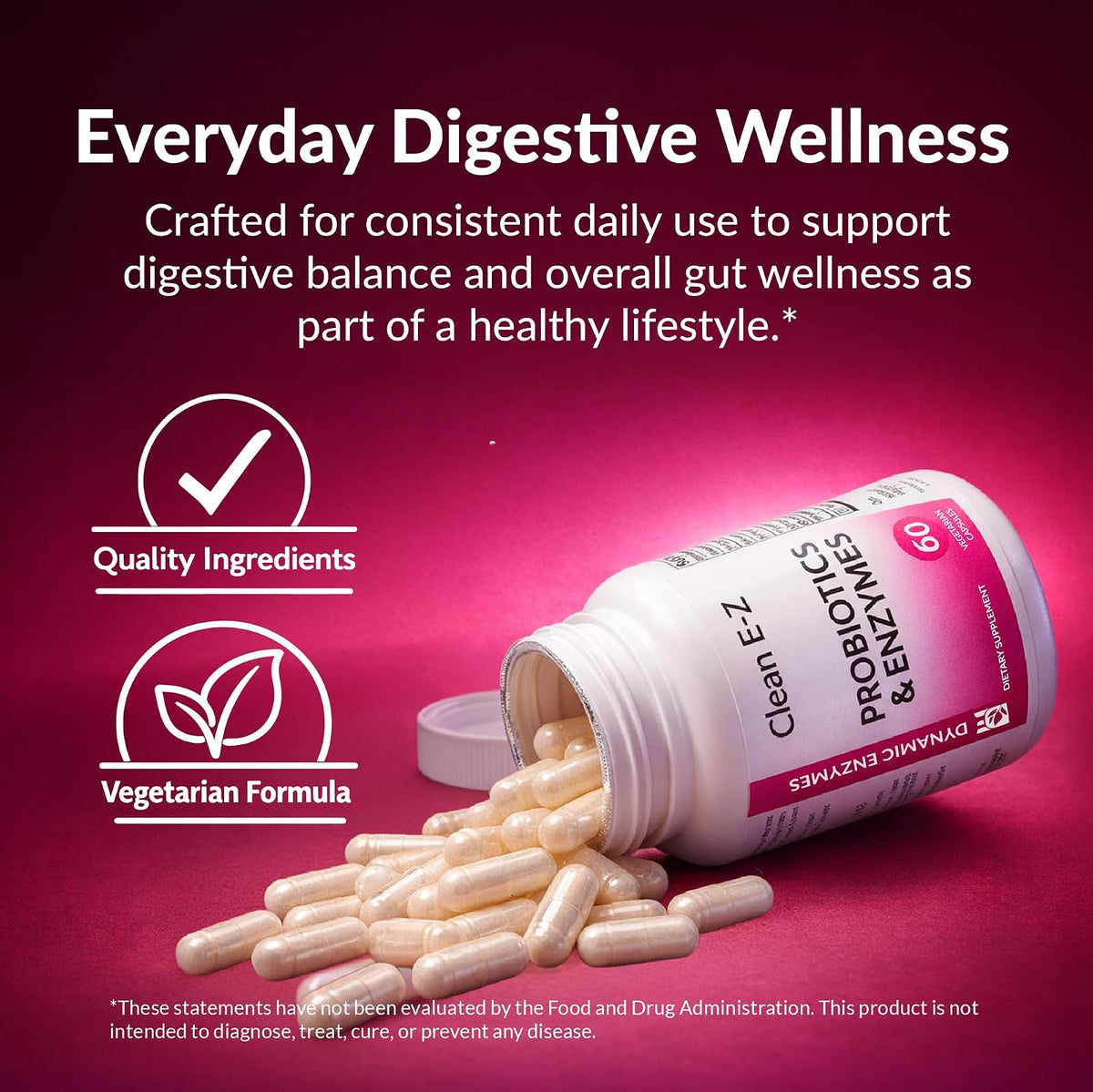 Vegan capsules for digestive support