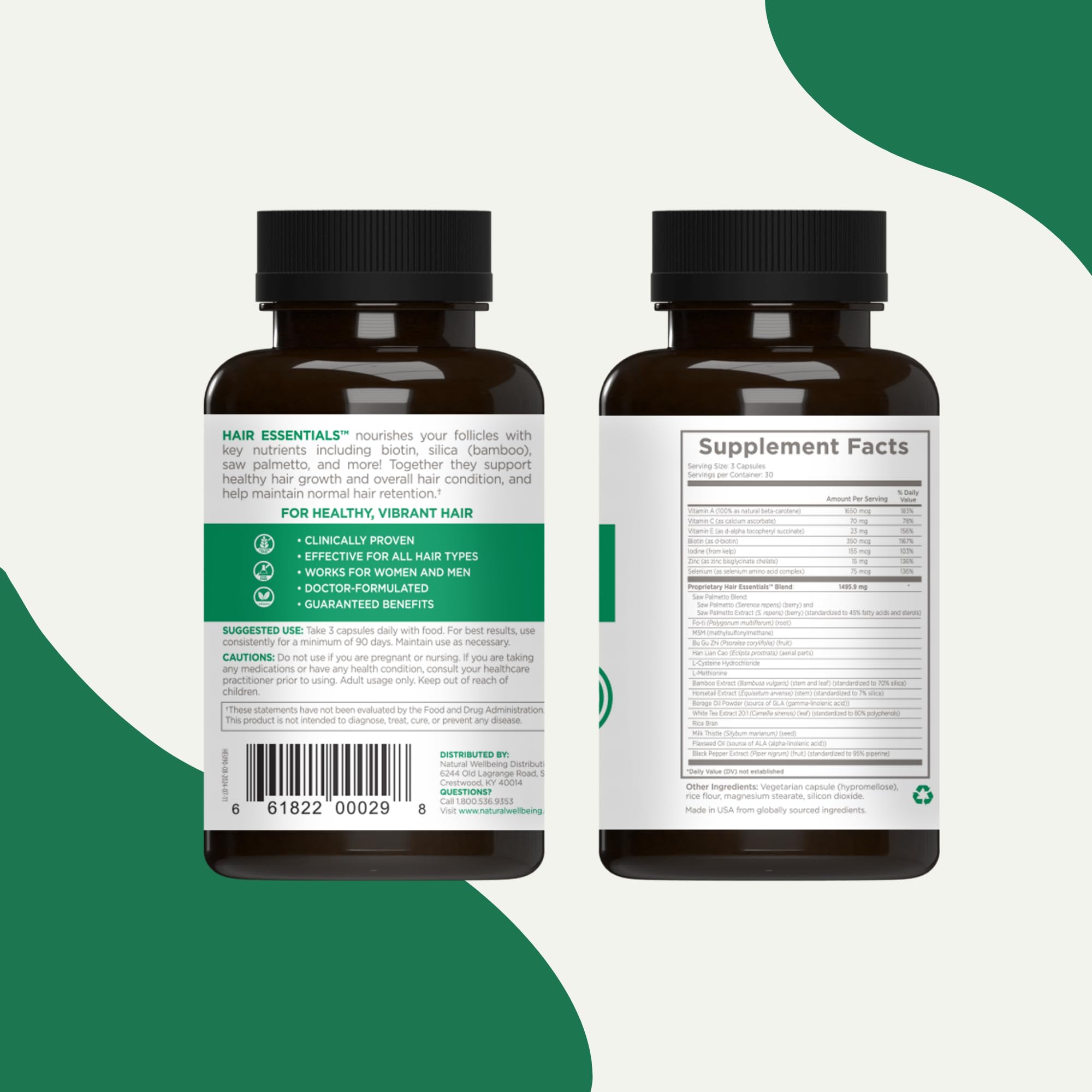 vegan capsules for hair restoration