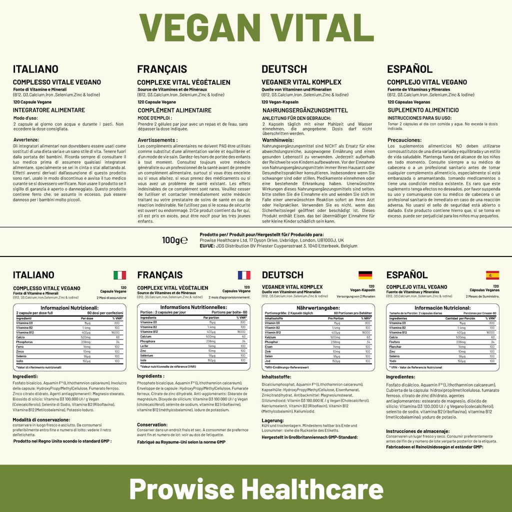 Vegan capsules for overall wellness