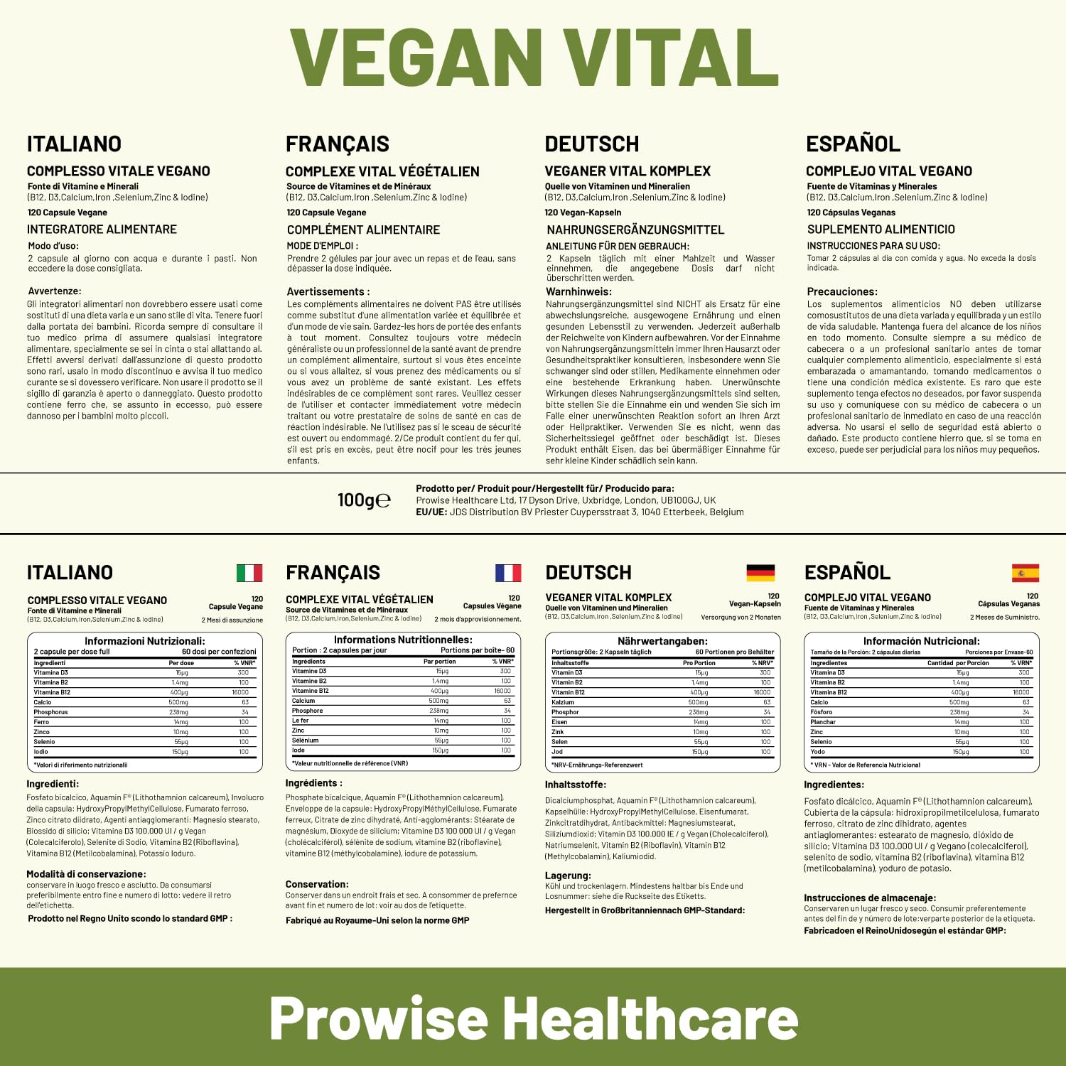 Vegan capsules for overall wellness