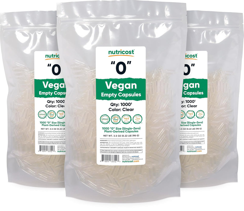Vegan capsules for supplement filling