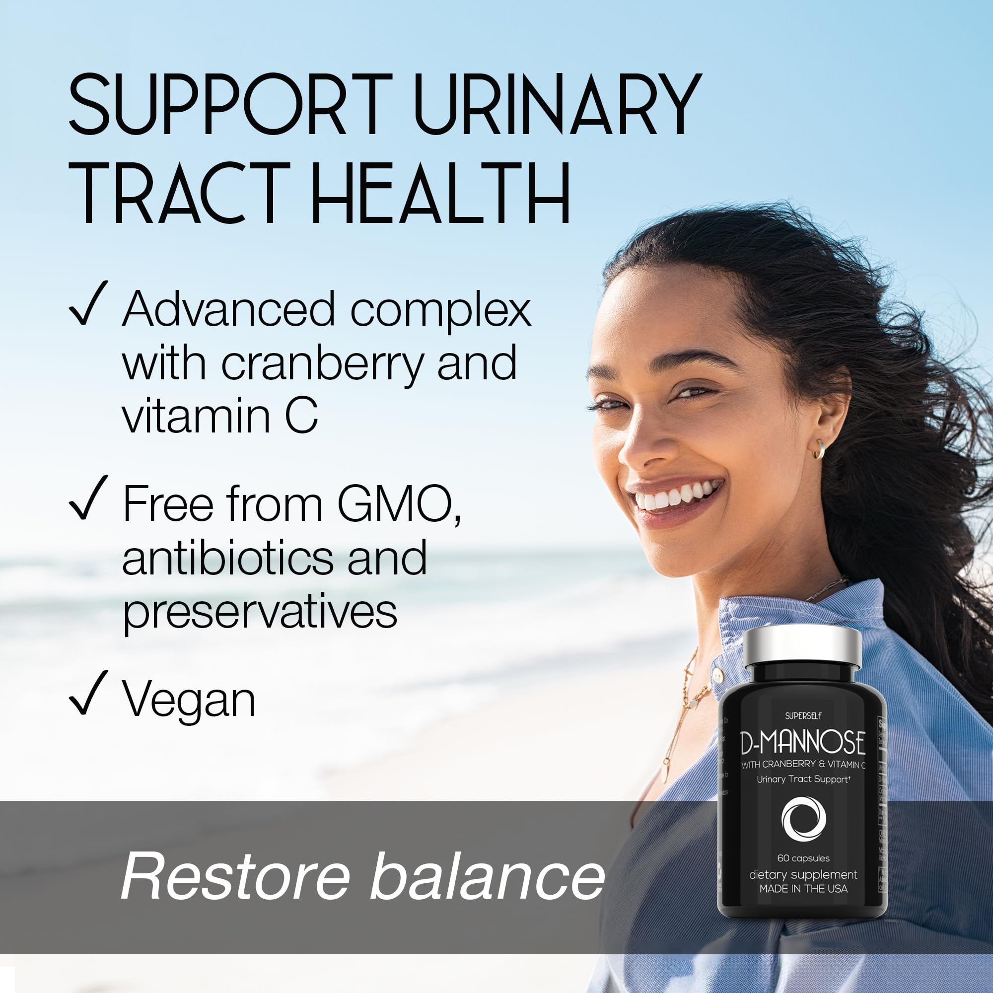 Vegan capsules for UTI support